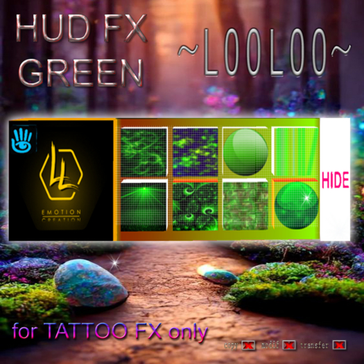 Second Life Marketplace - ! HUD FX [ GREEN ] ~ LOOLOO FX